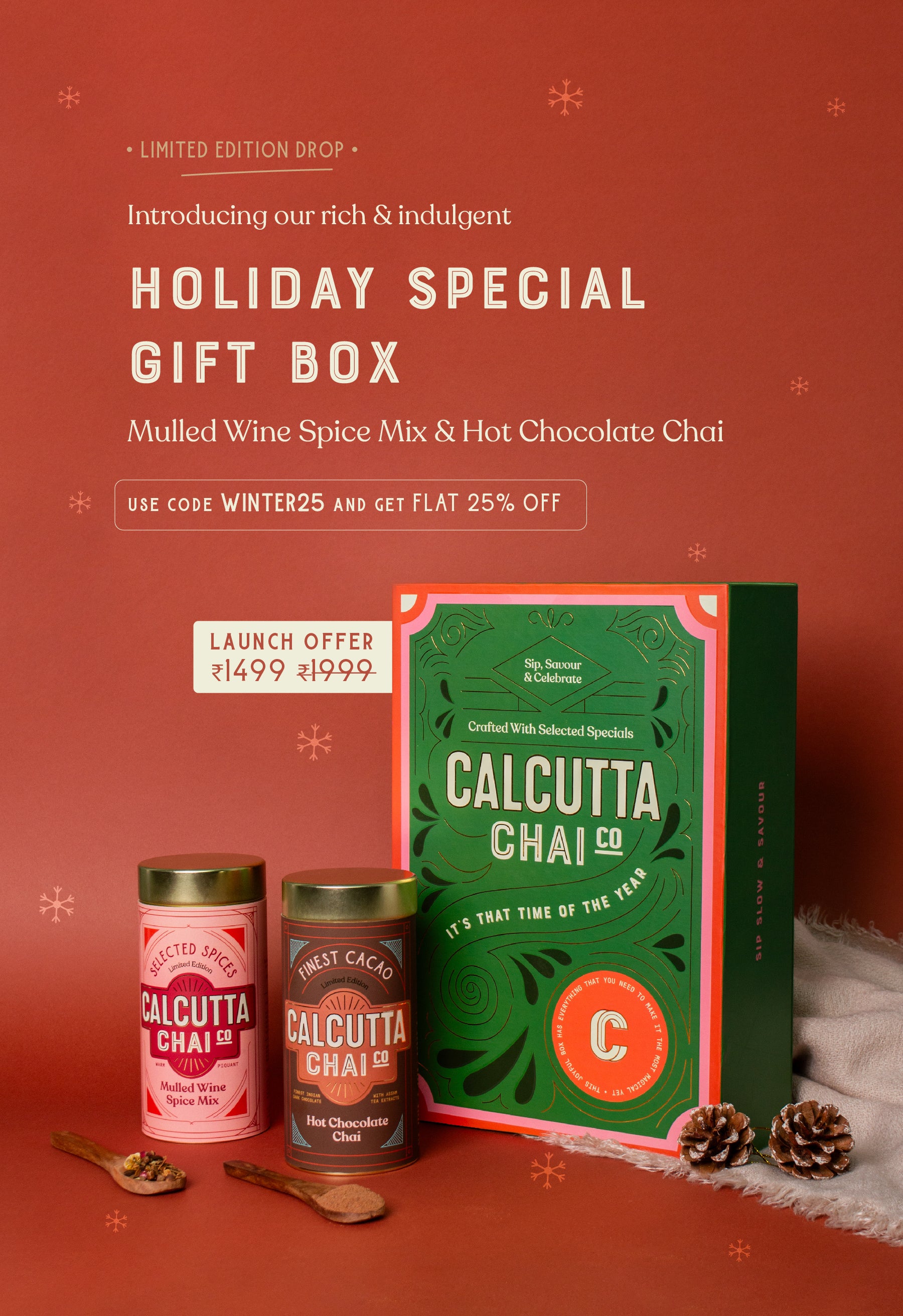 Calcutta Chai Co | Indian Chai Instant Pre-Mixes | Just Mix & Drink