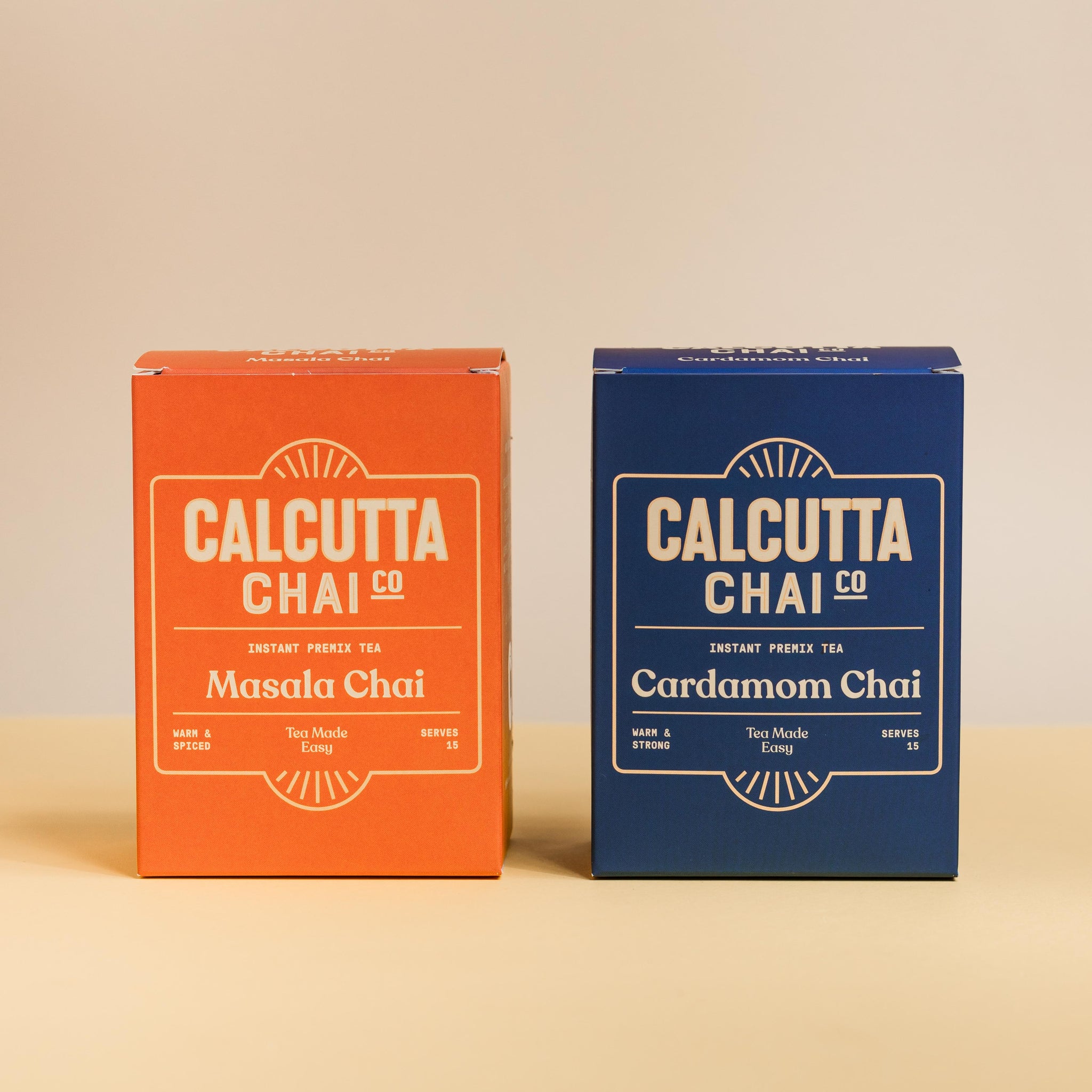 Masala Chai & Cardamom Chai - Instant Chai Premix | Calcutta Chai Co
