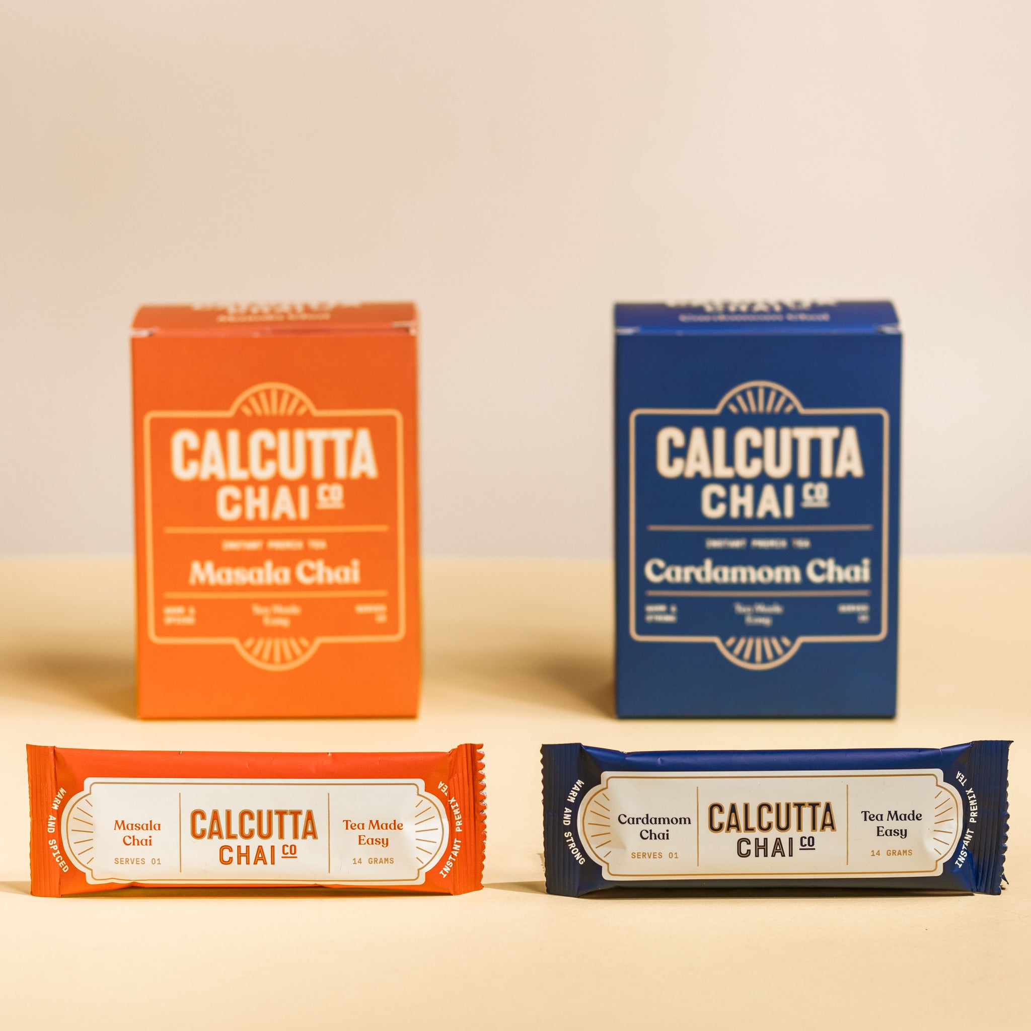 Masala Chai & Cardamom Chai - Instant Chai Premix | Calcutta Chai Co