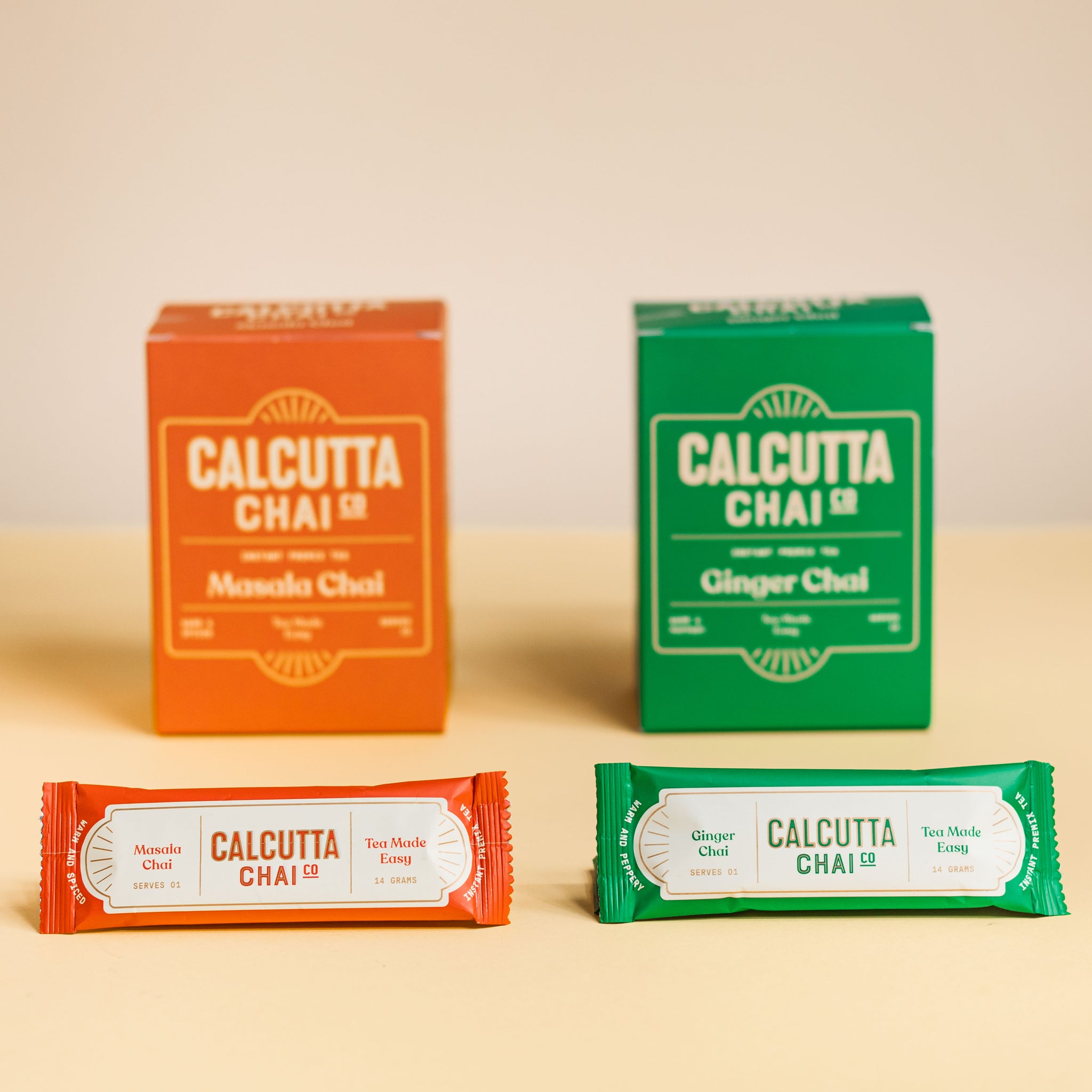 Masala Chai & Ginger Chai - Instant Chai Premix | Calcutta Chai Co