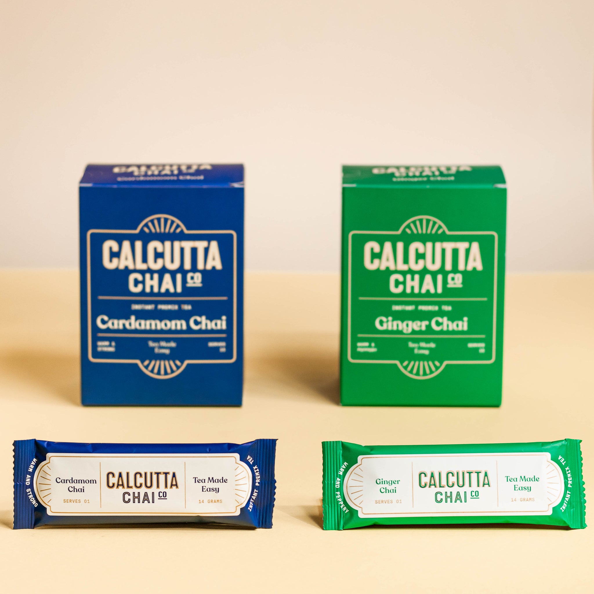 Cardamom Chai & Ginger Chai - Instant Chai Premix | Calcutta Chai Co