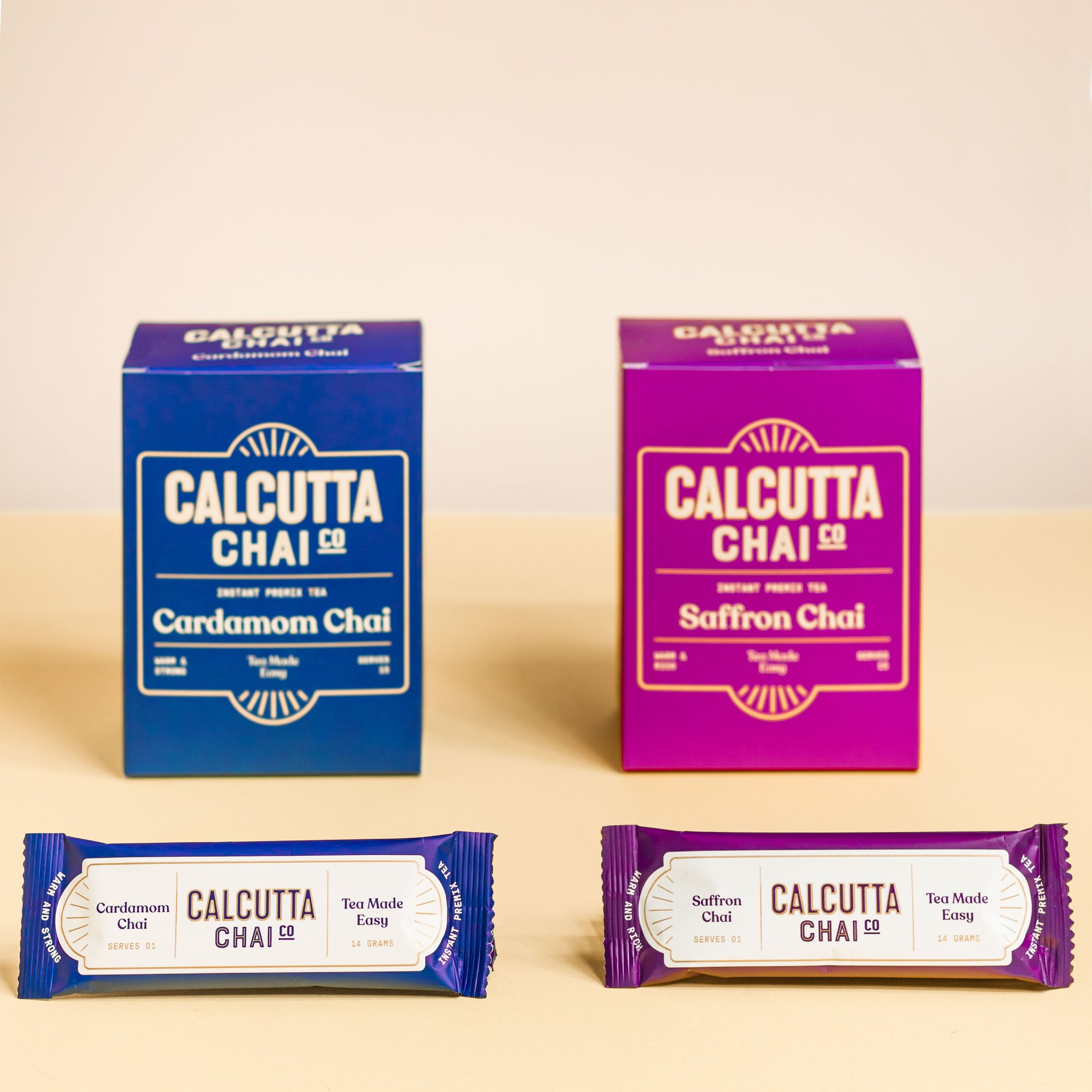 Cardamom Chai & Saffron Chai - Instant Chai Premix | Calcutta Chai Co