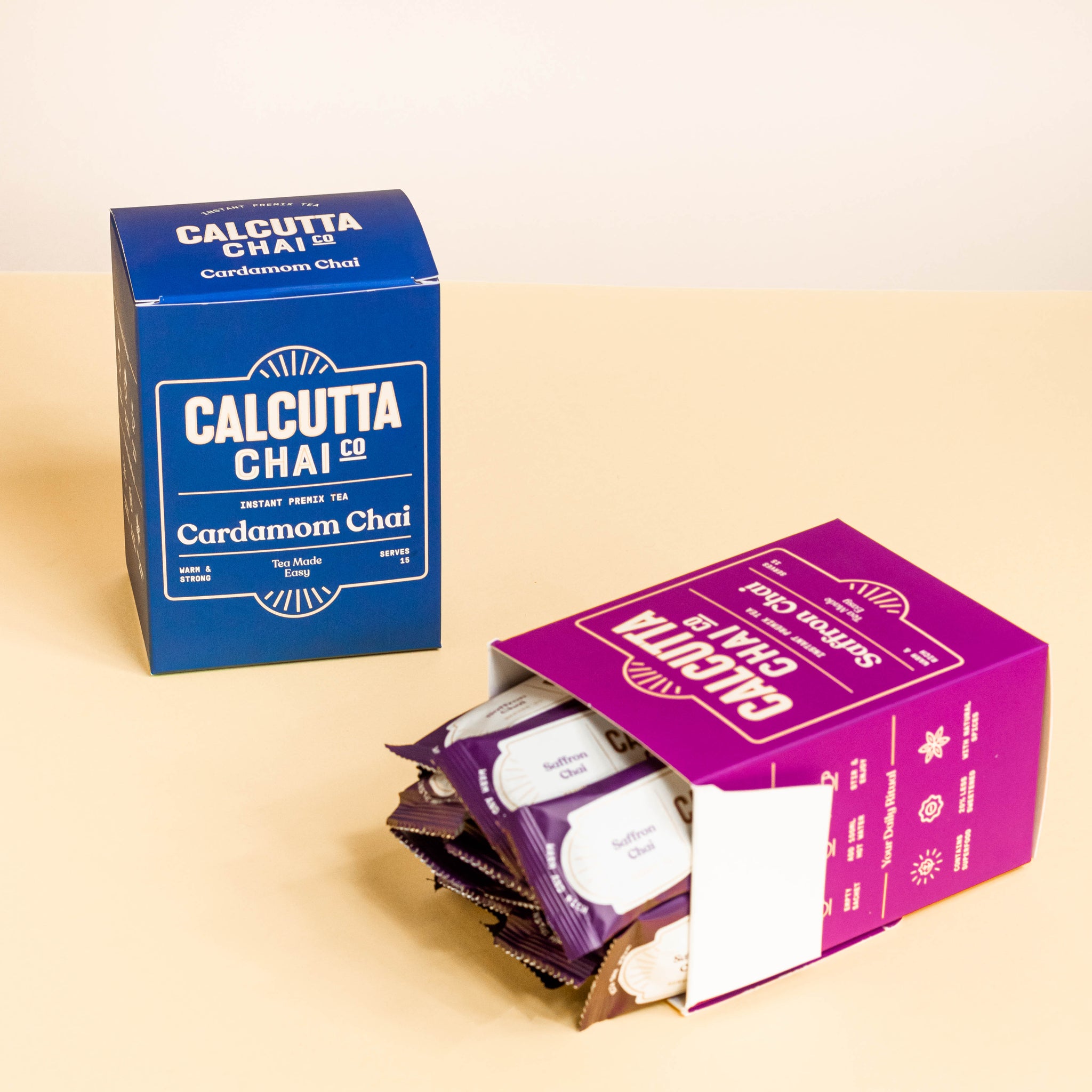 Cardamom Chai & Saffron Chai - Instant Chai Premix | Calcutta Chai Co