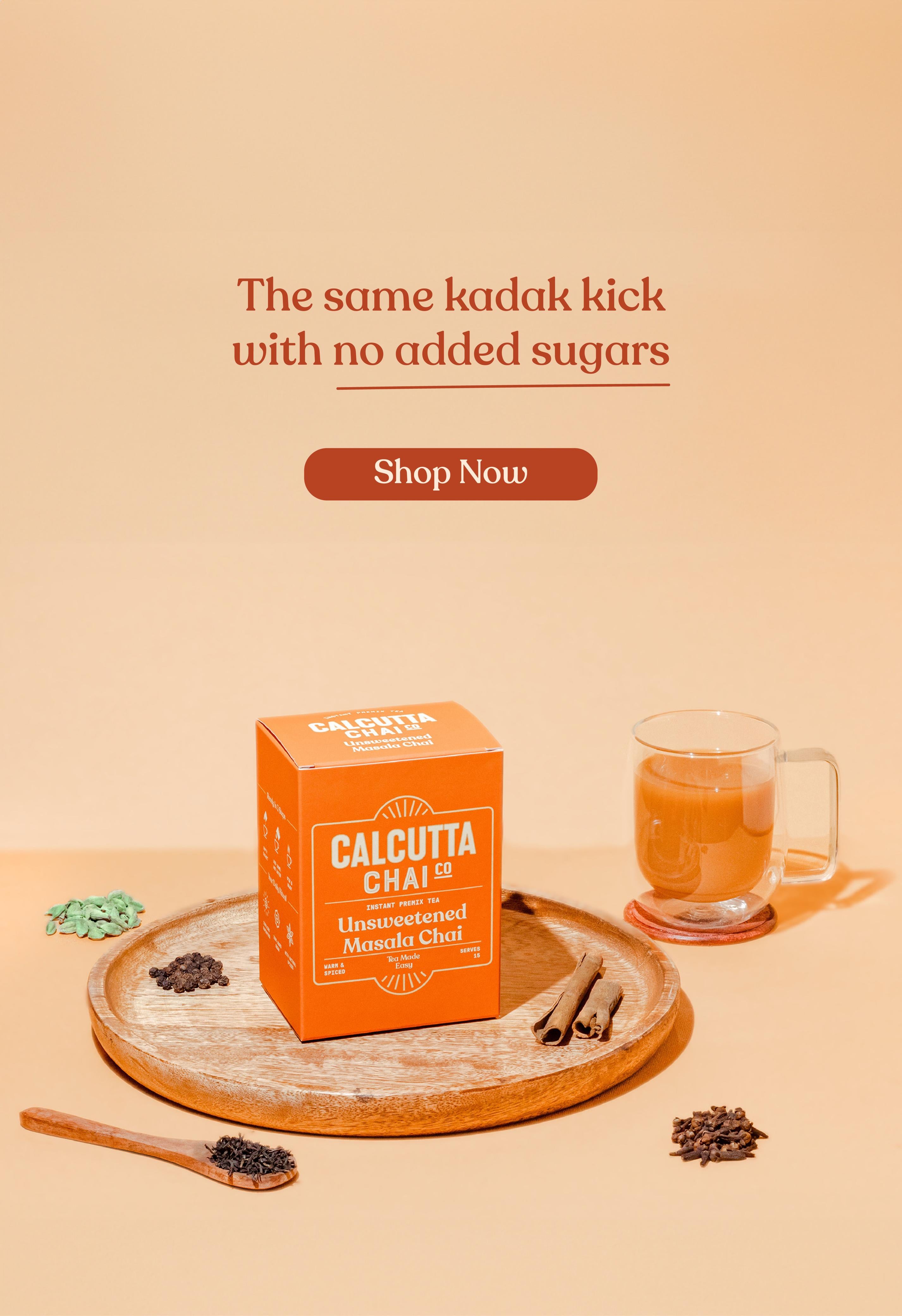 Calcutta Chai Co | Indian Chai Instant Pre-Mixes | Just Mix & Drink